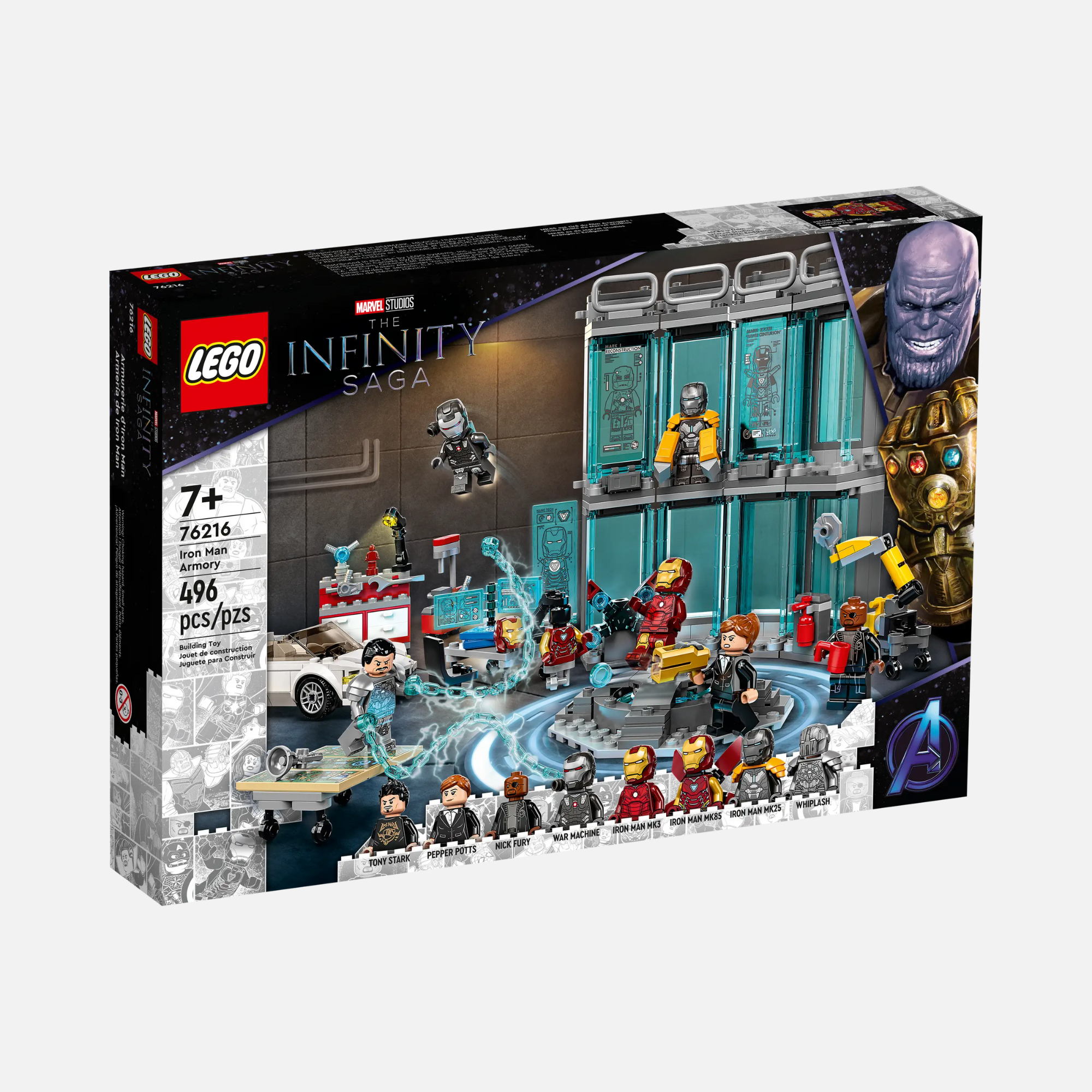 Iron Man Armory – LEGO Marvel Set (76216) – Miniverse Figs