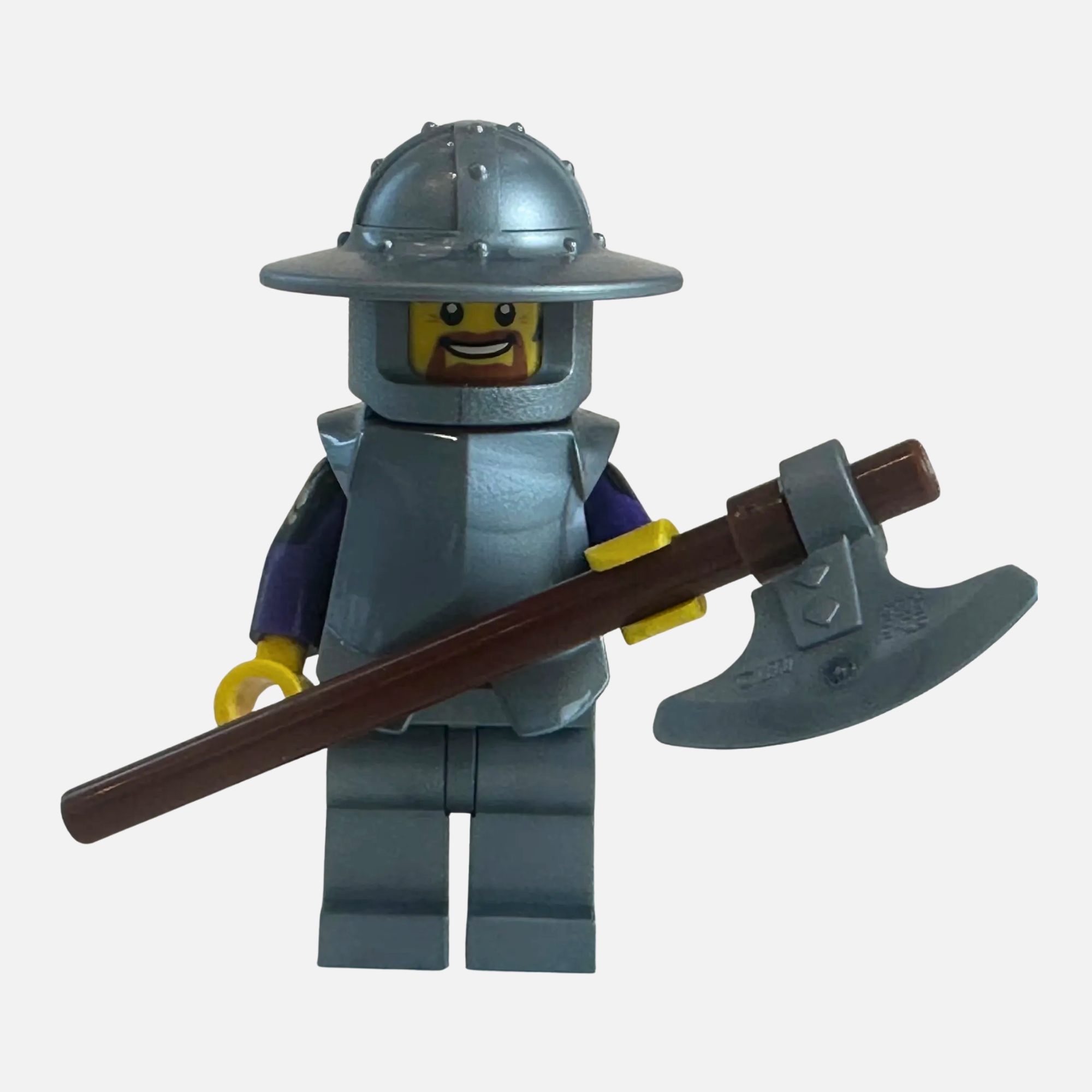 Axe Guard "Violet Vanguard" Custom LEGO Castle Minifigure – Miniverse Figs